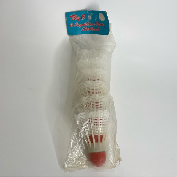 Other | Vintage Badminton Shuttlecock Set Of 6 Nip Plastic Regulation ...